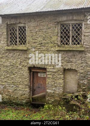 An old, abandoned building in Aldon Gutter near Onibury, South ...