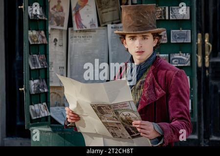 WONKA 2023 Warner Bros. Pictures film with Timothee Chalamet Stock Photo - Alamy