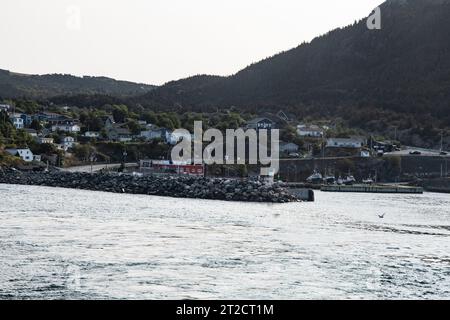 Portugal Cove ferry terminal from ferry to Bell Island, Newfoundland ...
