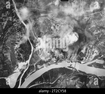Bombing Of The Herman Goering Steel Works At Linz, Austria, By ...
