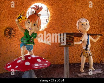 Flintstones Bedrock City theme park and camp ground in Valle, Arizona ...