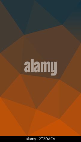 Orange Polygonal Background. Rumpled Triangular Pattern. Low Poly Texture. Abstract Mosaic ...