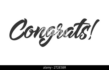 Congratulations concept with Happy Birthday calligraphy lettering for ...