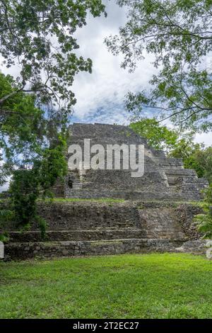 Structure 144, a temple pyramid in the North Acropolis in the Mayan ...