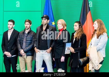 Roni Roman, sister of Yarden, who was kidnapped by Hamas, gives a ...
