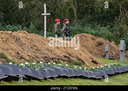 19 October 2023, Brandenburg, Lietzen: André Abed, Brigadier General of ...