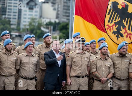 Beirut, Lebanon. 19th Oct, 2023. The German Navy corvette "Oldenburg ...