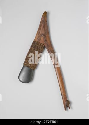 Ceremonial carved stone axe head in the shape of a jaguar from the pre ...