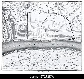 London Map Roman Period Stock Photo - Alamy