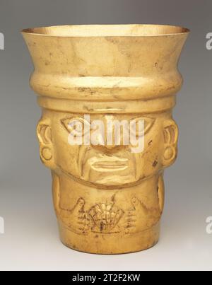 A beaker, a type of drinking vessel made from ceramic or glass. This ...