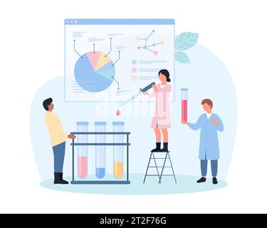 hematology blood test vial cartoon vector illustration Stock Vector ...