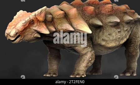 Ankylosaurus dinosaur, side view Stock Photo - Alamy