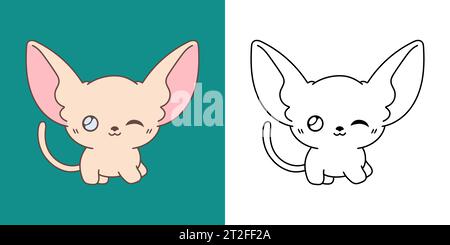 Black and White Cartoon Illustration of Sphynx Purebred Cat Comic ...