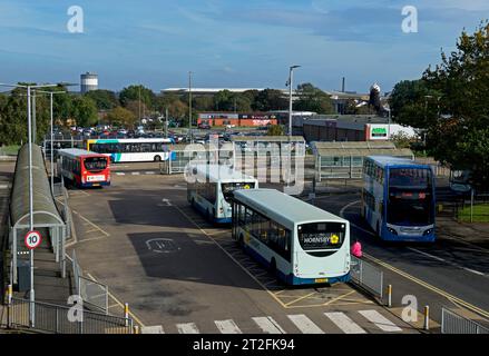 The bus station, Scunthorpe, Lincolnshire, England UK Stock Photo - Alamy
