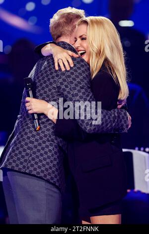 Ronan Keating und Jeanette Biedermann bei der Aufzeichnung der ARD TV ...