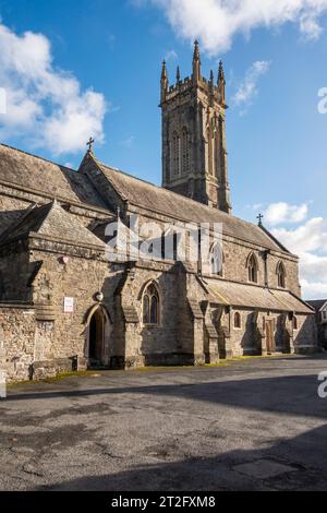 The 38m tower of Holy Trinity Church, Barnstaple, Devon, built around ...