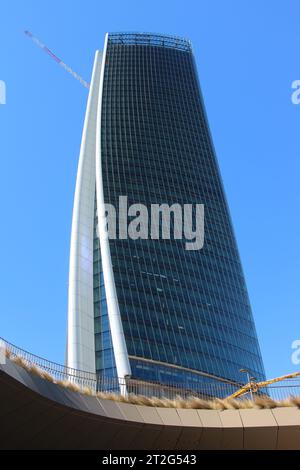 View of the City Life -Tre Torri (Three Towers) area as the sun shines ...