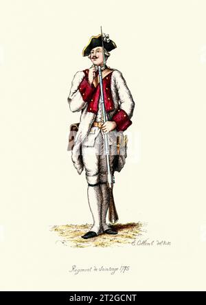 French Military Uniforms, 18th Century, History, Infantry solider ...
