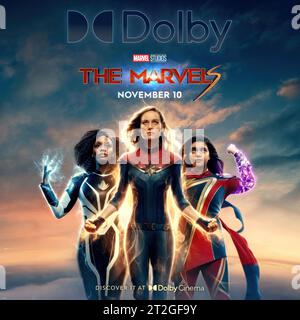 THE MARVELS, (aka CAPTAIN MARVEL 2), US character poster, Brie Larson ...