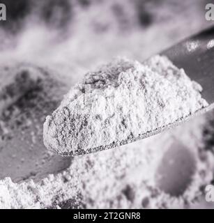 Hydroxide, magnesium, powder, compound, white solid, known as milk of ...