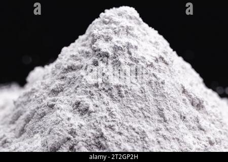 Hydroxide, magnesium, powder, compound, white solid, known as milk of ...