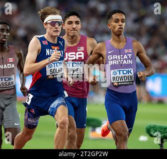 Daniel Rowden of Great Britain compete in the man's 800 meters at IAAF ...