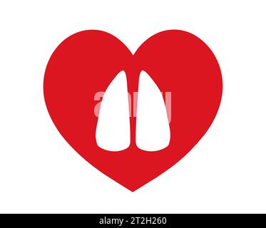 I Like Horses, Animals. Red heart shape and horse hoof foot print ...