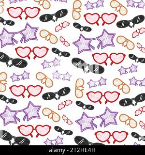 Trending eyeglasses seamless pattern background Vector Stock Vector ...