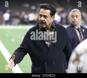 Jacksonville Jaguars owner Shahid Khan watches a ceremony at halftime ...