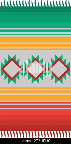 mexico sarape poncho colored Stock Vector Image & Art - Alamy