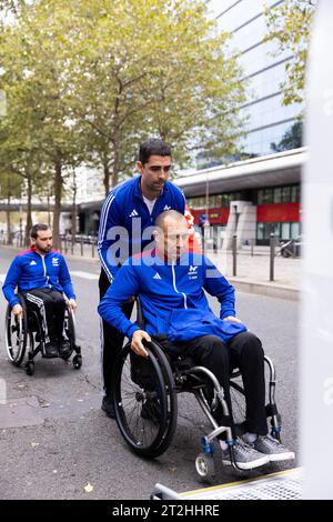 Medical staff of France Bruno Poncelet and Mental trainer of France ...