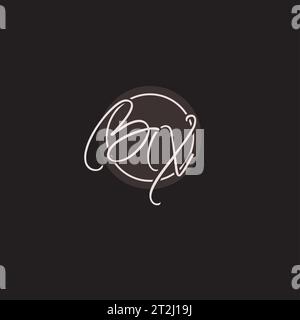 BX initial logo with rounded circle vector graphic Stock Vector Image & Art - Alamy