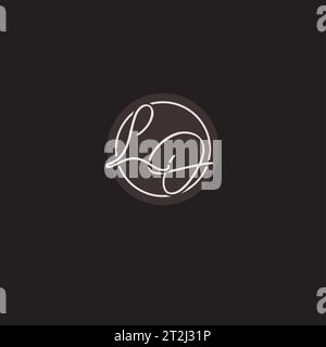 Initial LO logo circle line, creative esport team logo monogram style ...