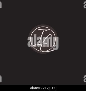 Initial IC logo circle line, creative esport team logo monogram style ...