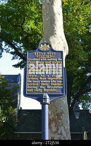 Betsy Ross House Museum, Betsy Ross sewed the first American flag in ...