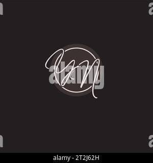 Initial YN logo circle line, creative esport team logo monogram style ...