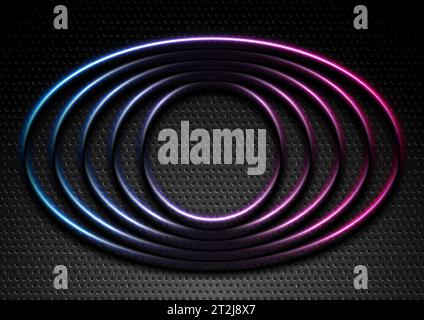 Circles or ellipses, abstract geometric background pattern. Vector ...