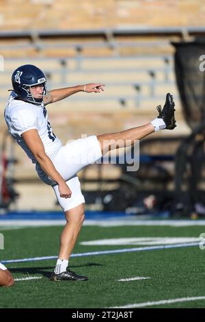 October 19, 2023: Owls place kicker Tim Horn #15 watches to see where a ...