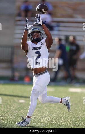 October 19, 2023: Rice receiver Braylen Walker #81 comes onto the field ...