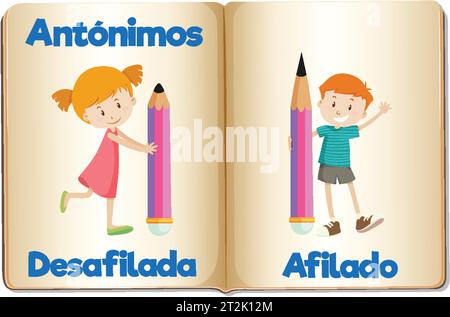 A vector cartoon illustration depicting the contrast between beautiful ...