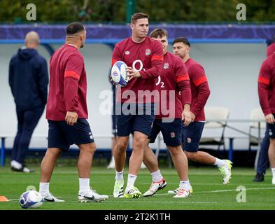 England's Freddie Steward during the team run at the Allianz Stadium ...