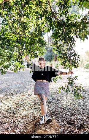 Portrait of Non Binary Person with Shaved Head in San Diego Stock Photo ...