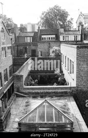 Rooftops in Spitalfields, taken from top floor of Georgian Huguenot ...