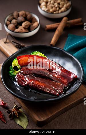 Braised Pork Belly, Shandong cuisine,Hakka braised pork belly, dongpo ...