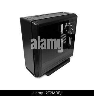 Open system unit case with fans of a personal computer Stock Photo - Alamy