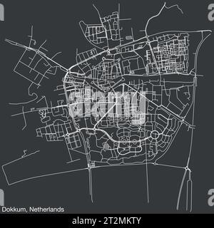 Street roads map of DOKKUM, NETHERLANDS Stock Vector Image & Art - Alamy