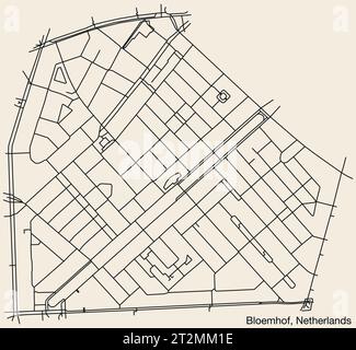 Street roads map of BLOEMHOF, NETHERLANDS Stock Vector Image & Art - Alamy