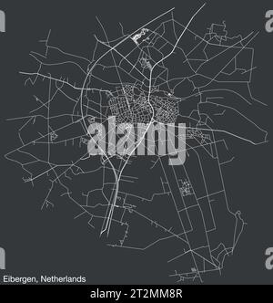 Street roads map of EIBERGEN, NETHERLANDS Stock Vector Image & Art - Alamy
