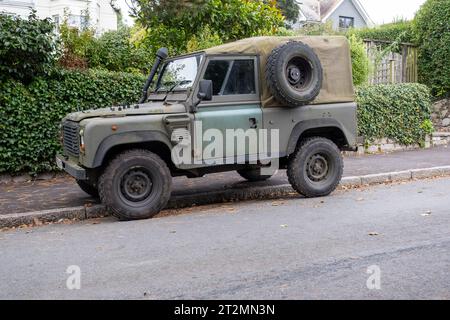 1997 Land Rover Defender 90 Wolf Soft Top Stock Photo - Alamy