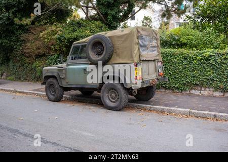 1997 Land Rover Defender 90 Wolf Soft Top Stock Photo - Alamy
